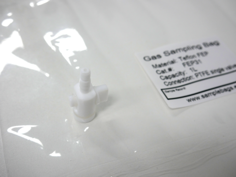 Teflon Gas Sampling Bag (Fluropolymer FEP) - Samplebags.eu | Supplier ...